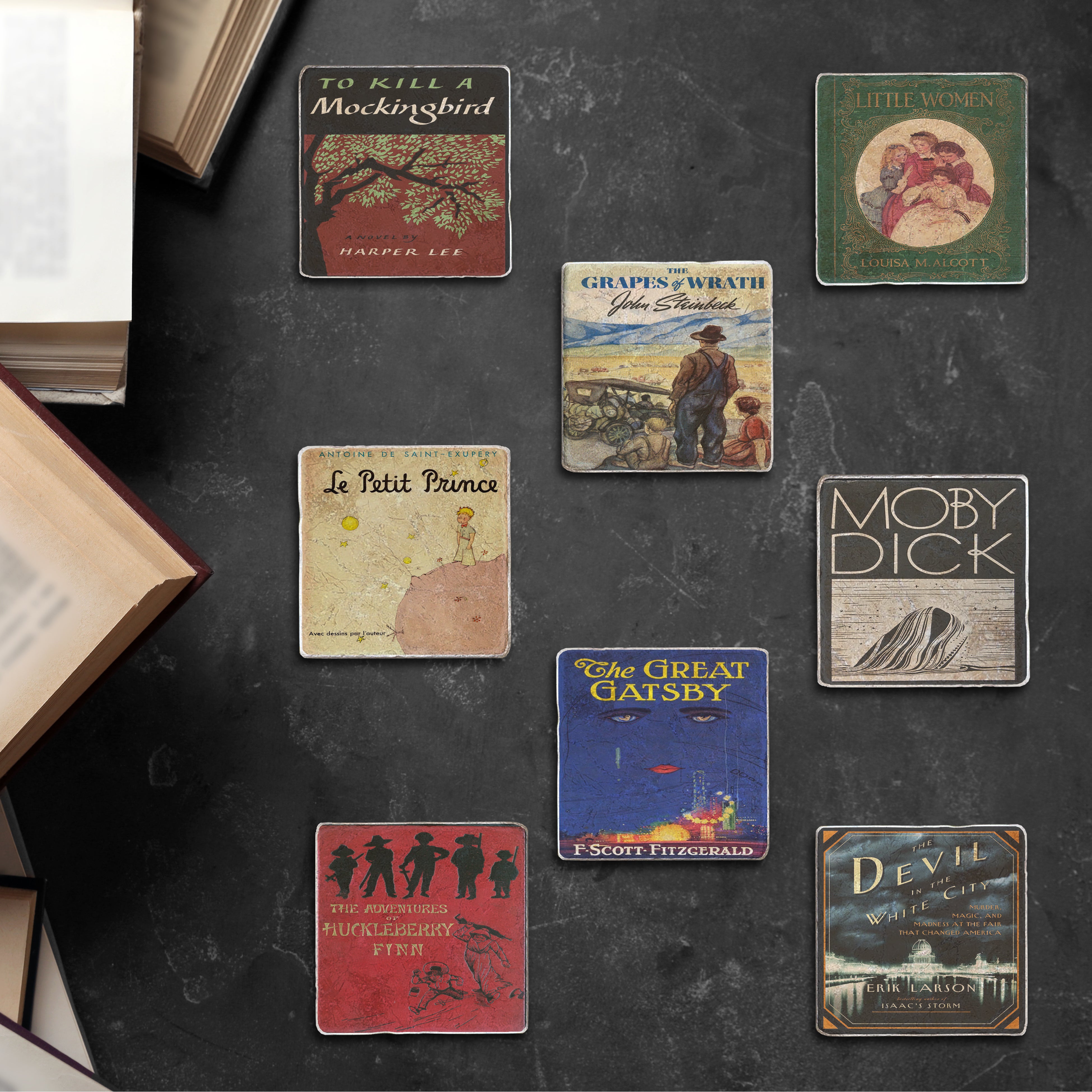 Classic Book Cover Coasters | Urban Artisan